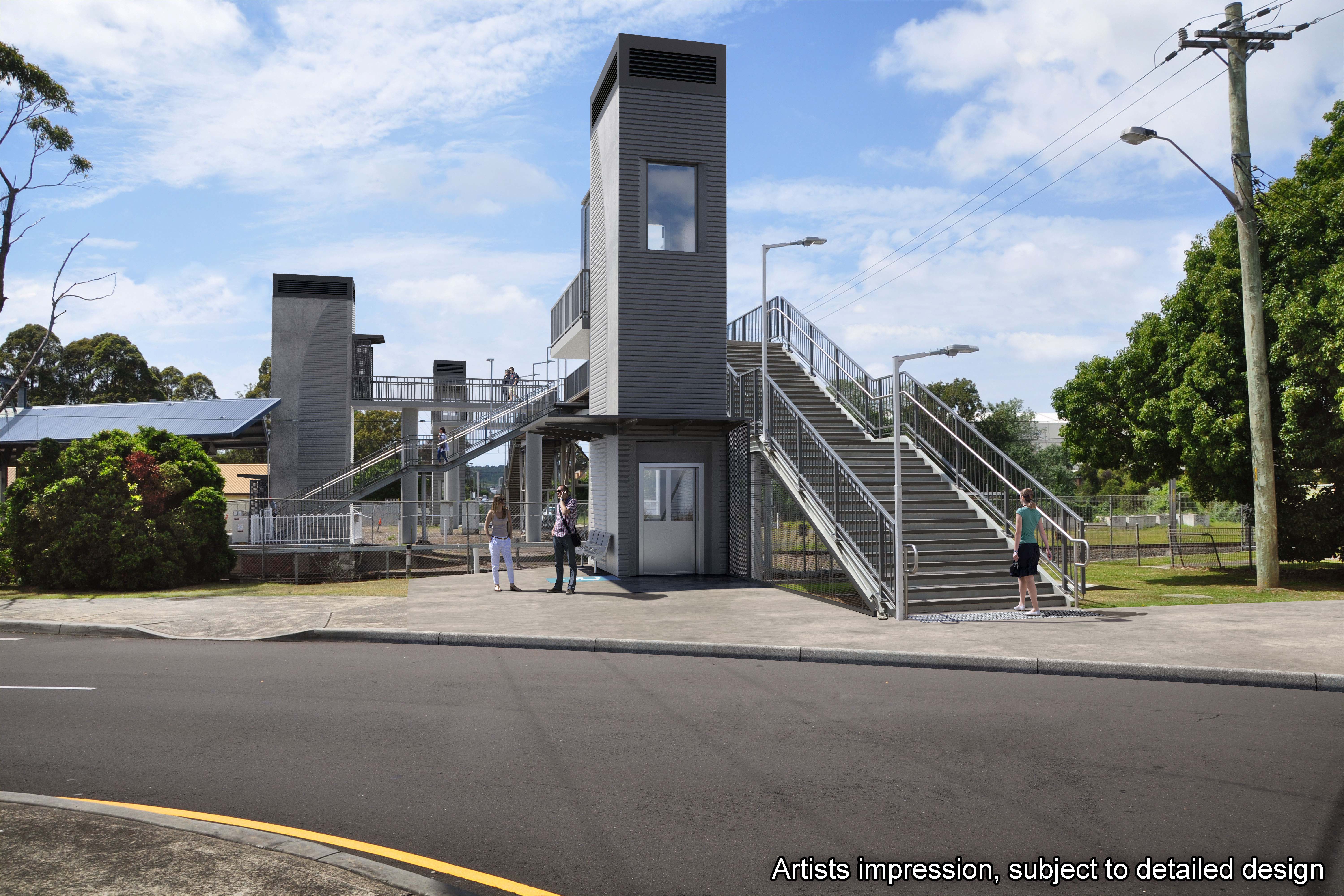Unanderra Station upgrade on track